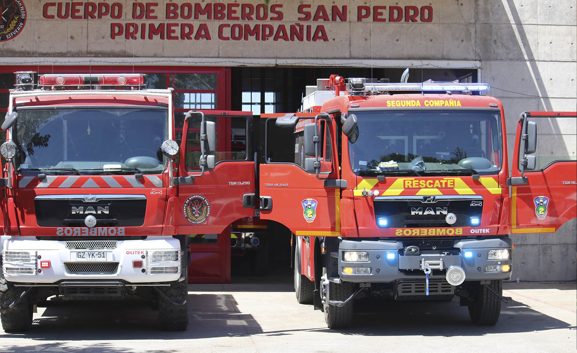 Voluntarios de Bomberos de la Segunda Lo Encañado reciben moderna ...